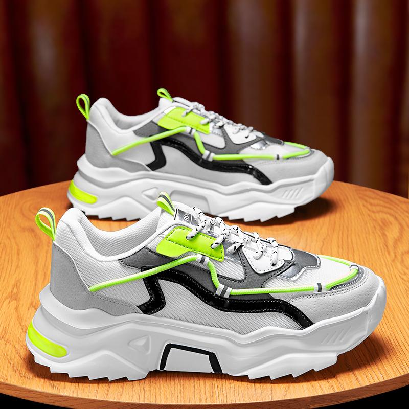 Men Clunky Sneakers Shoes Basketball Sneakers Running Shoes Athletic ...