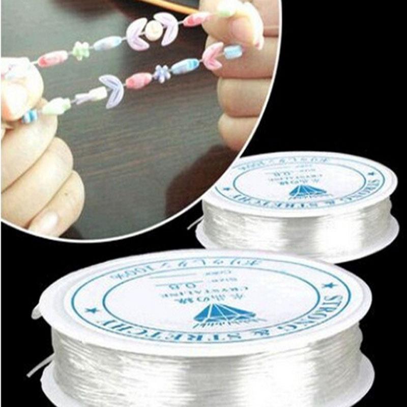 Buy 2roll Crystal Elastic Beading Cord String Thread for DIY Necklace ...