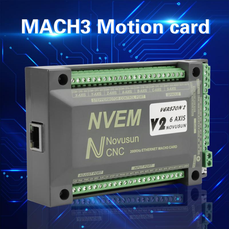 NVUM NVEM CNC Controller 6 Axis MACH3 Ethernet Interface Board Card-buy ...
