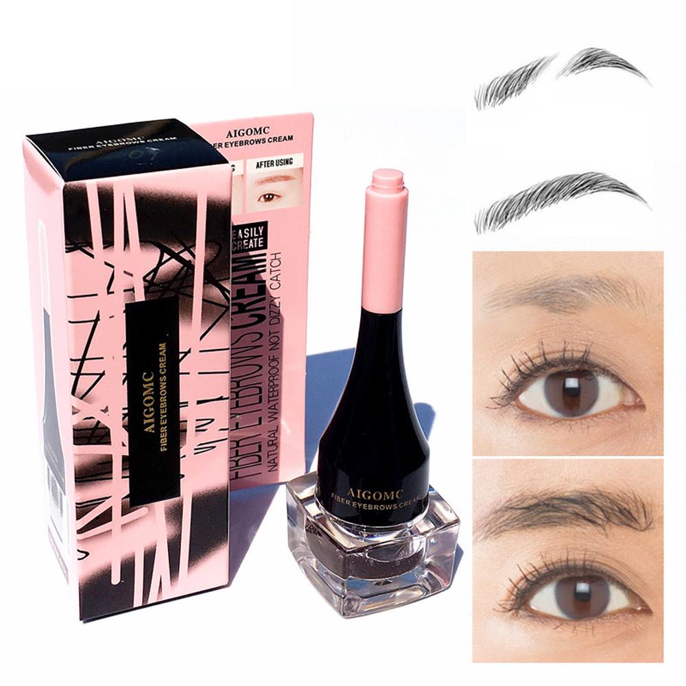 Buy Waterproof 3D Eyebrow Extensions Gel Fiber Building Brow Hair and ...
