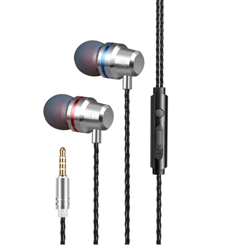 Buy In-Ear Earbud Headphones Heavy Bass Wired Headset Metal Earbud with ...