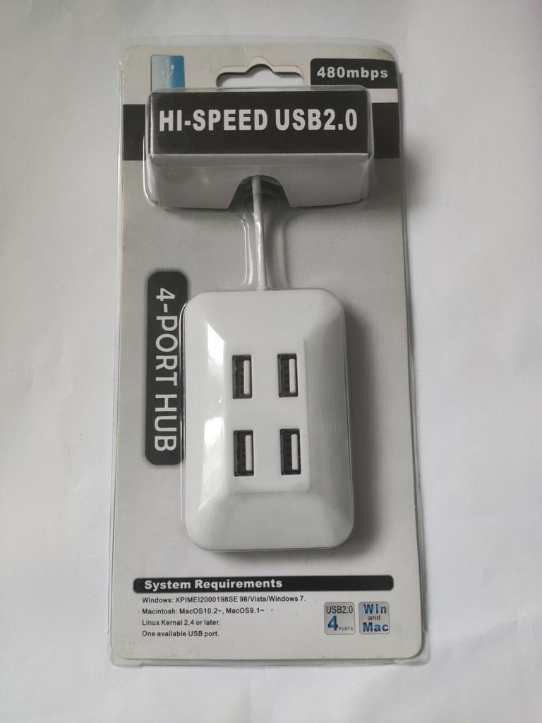 Cheap HUB hi-speed USB White wired 4 ports splitter 480mbs USB 2.0 | Joom