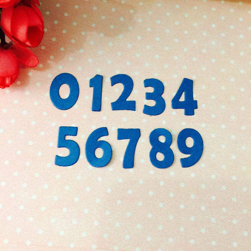 Buy Numbers Metal Cutting Dies Stencil DIY Scrapbooking Album Stamp ...