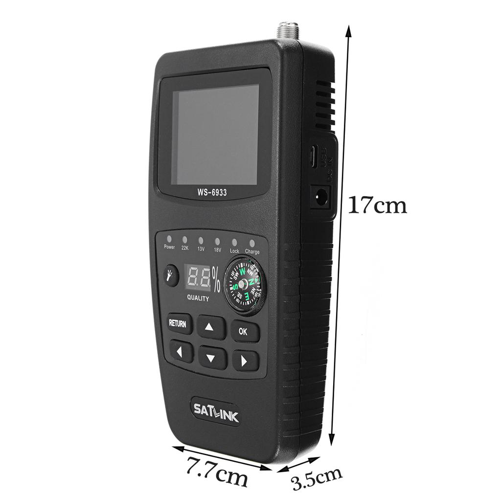 Buy Satlink WS-6933 DVB-S2 FTA V8 HD Full 1080P TV Finder Meter ...