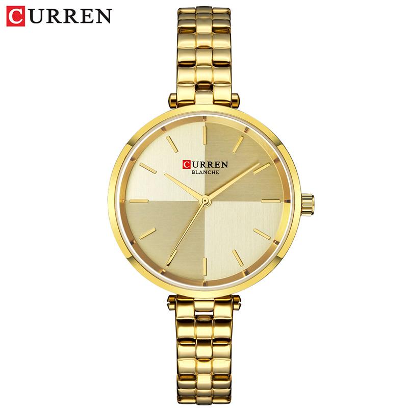 Buy CURREN Women Watches Stainless Steel Strap Watch Ladies Analog ...