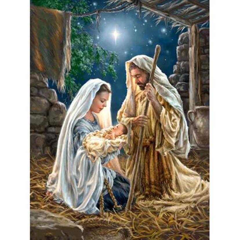 Buy 5D DIY Diamond Painting Round Diamond Character Painting Religious ...