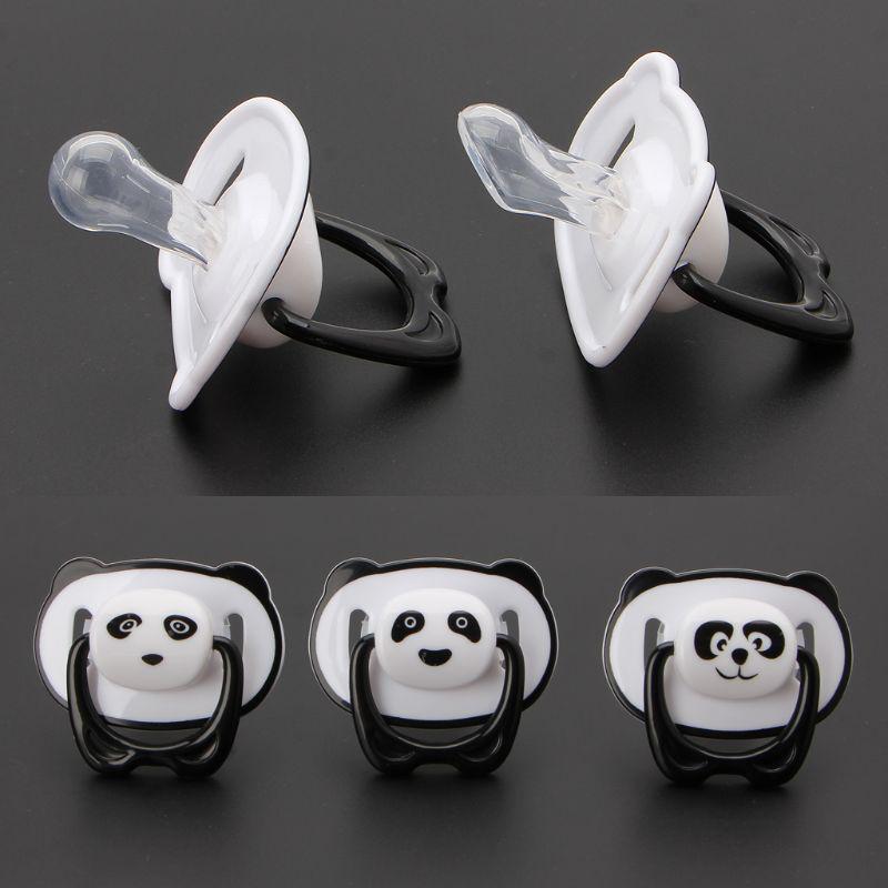 Buy Cute Panda Nipple Dummy Pacifier Baby Food Grade PP Silicone ...