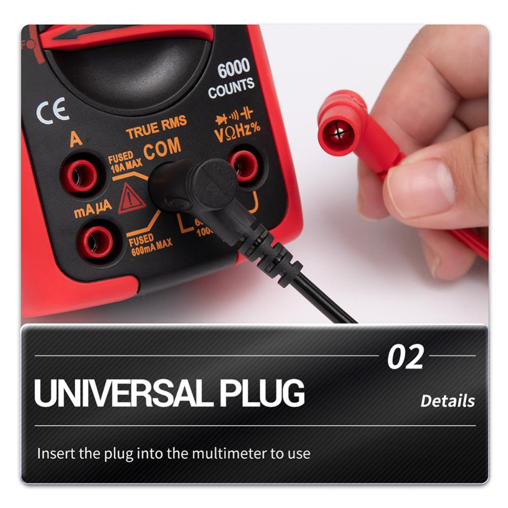 Buy 1 Pair 20A 1000V Universal Multimeter Probe Spring Test Leads For ...