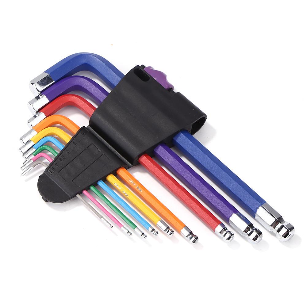 Buy 9pcs L Key Screwdriver Hex Wrench Set Allen Inner Hexagon Torx Star ...