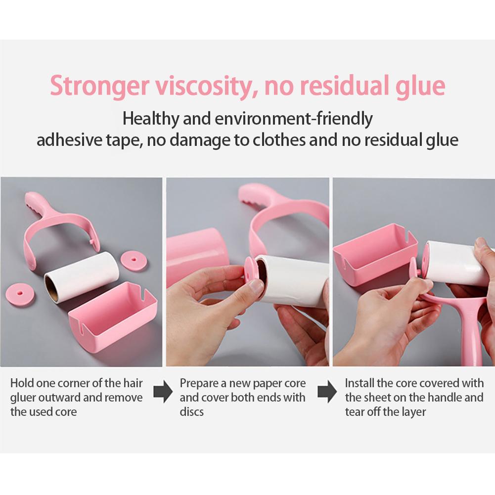 Buy Lint Rollers Hair Remover Sticky Dust Paper Tearable Adhesive ...