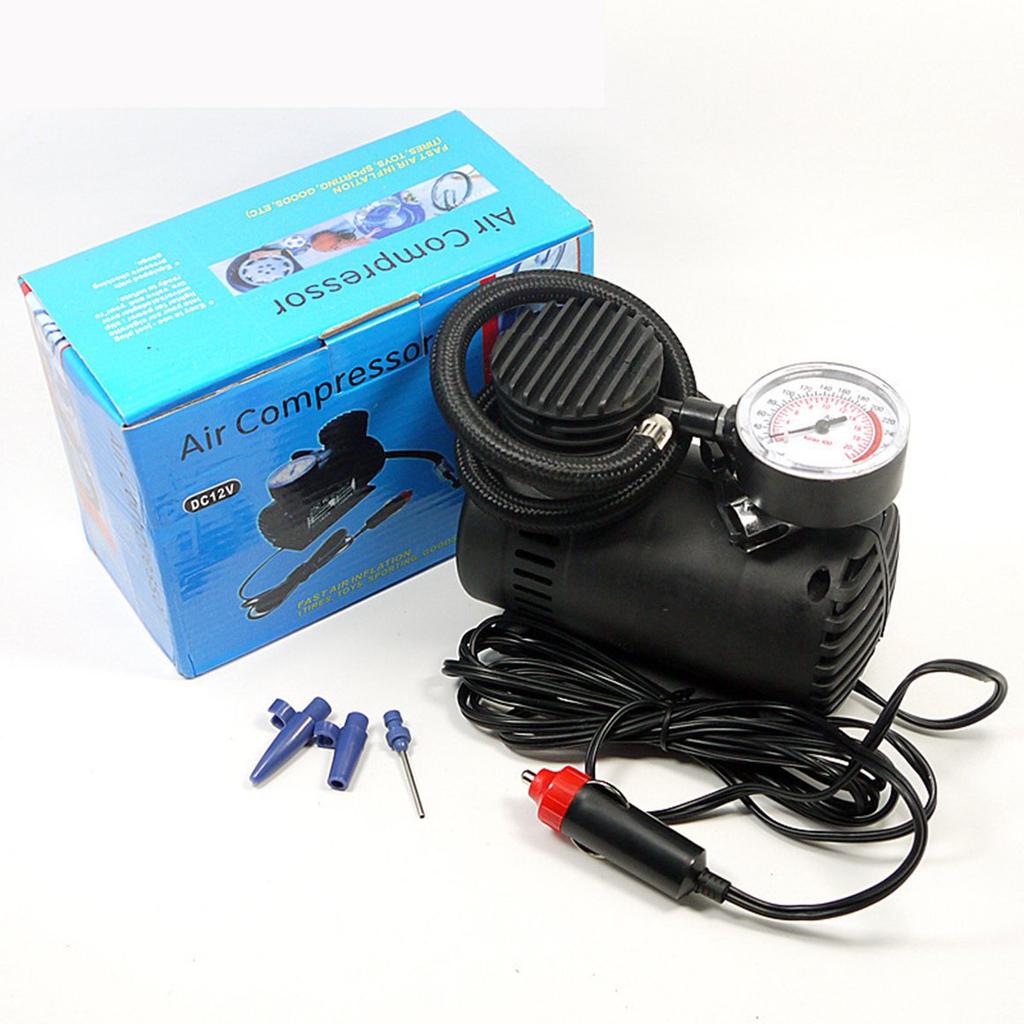 Buy LLLD 12V Mini Air Pump Metal Car Auto Portable Mini Electric Air ...