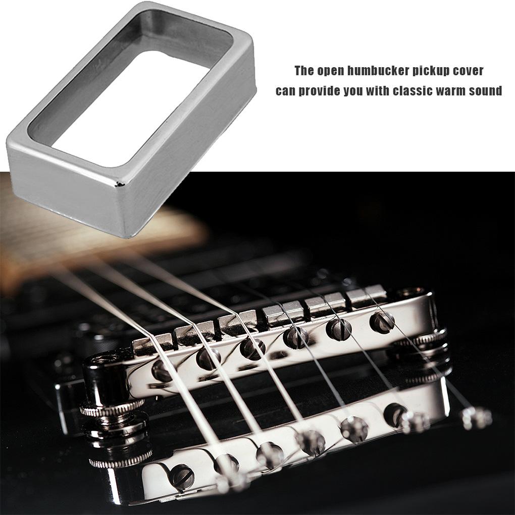Buy 2pcs Guitar Pickup Covers Metal Open Humbucker Covers Replacement ...