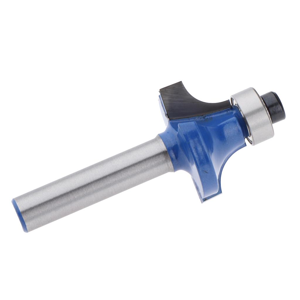 Buy 2 Pieces 1/4" Shank 1/2'' Radius Round Over Router Woodworking ...