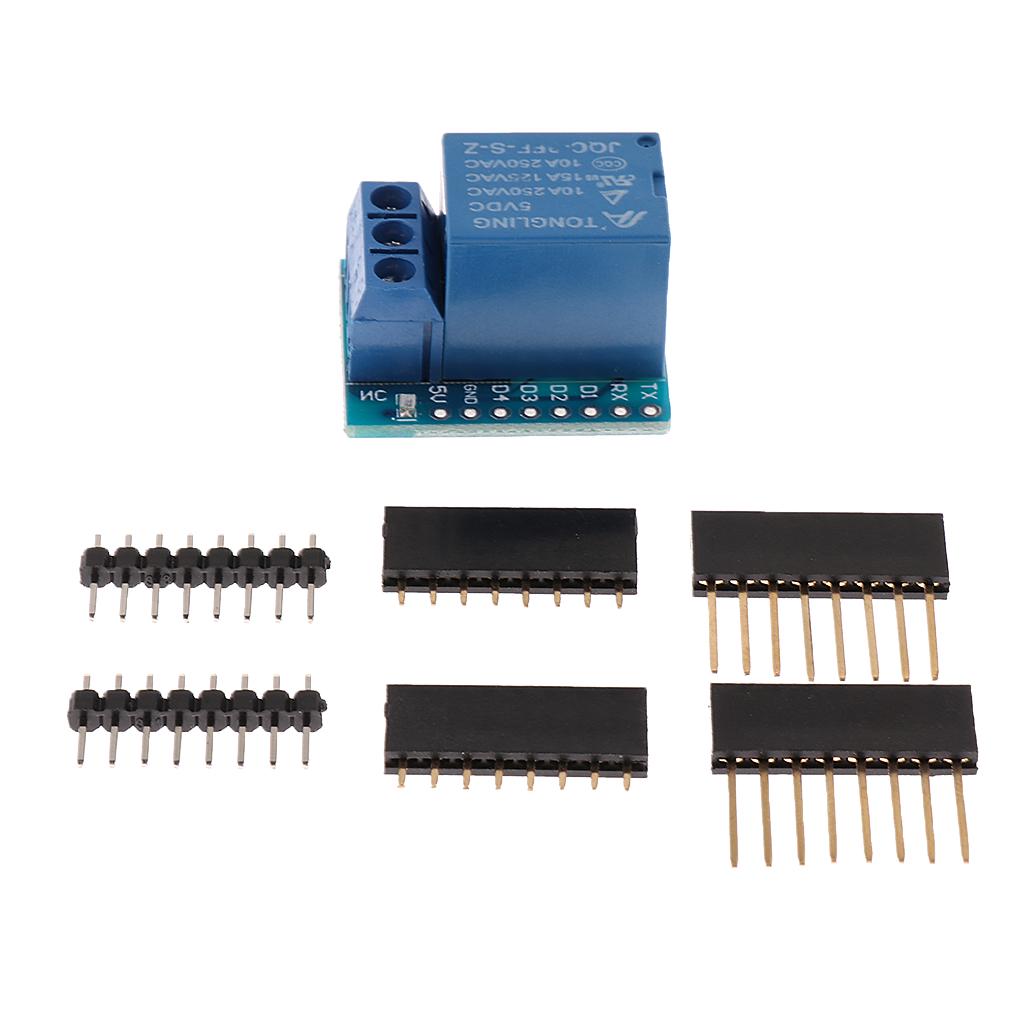 3pcs 1CH Relay Shield Module for Arduino D1 Mini WiFi Development Board ...