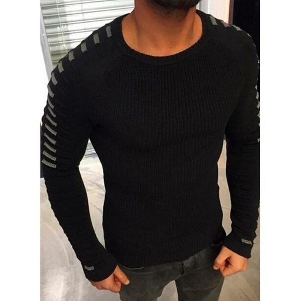 💰Comprar Suéter de punto de manga larga para hombre de moda barato al ...