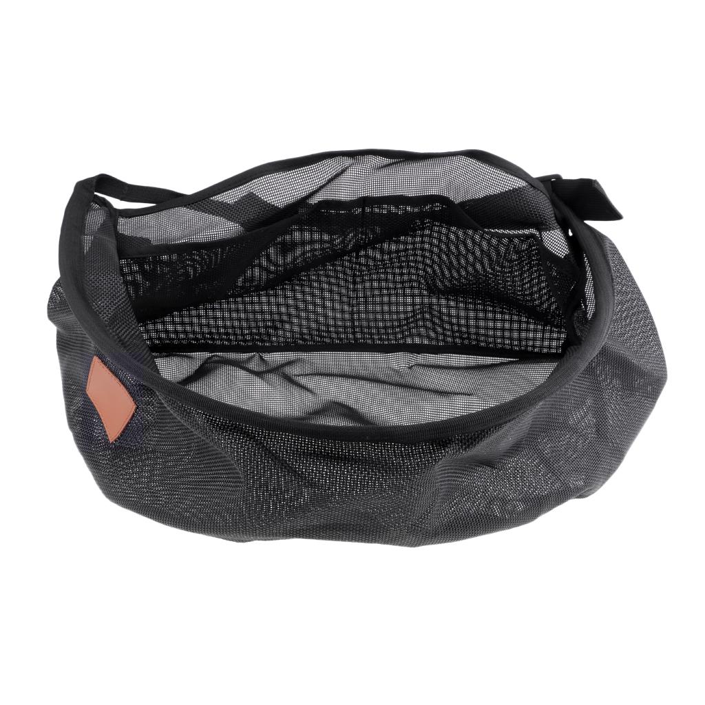 Buy Fly Fishing Line Tray String Bag Black Nylon Mesh Stripping Basket ...