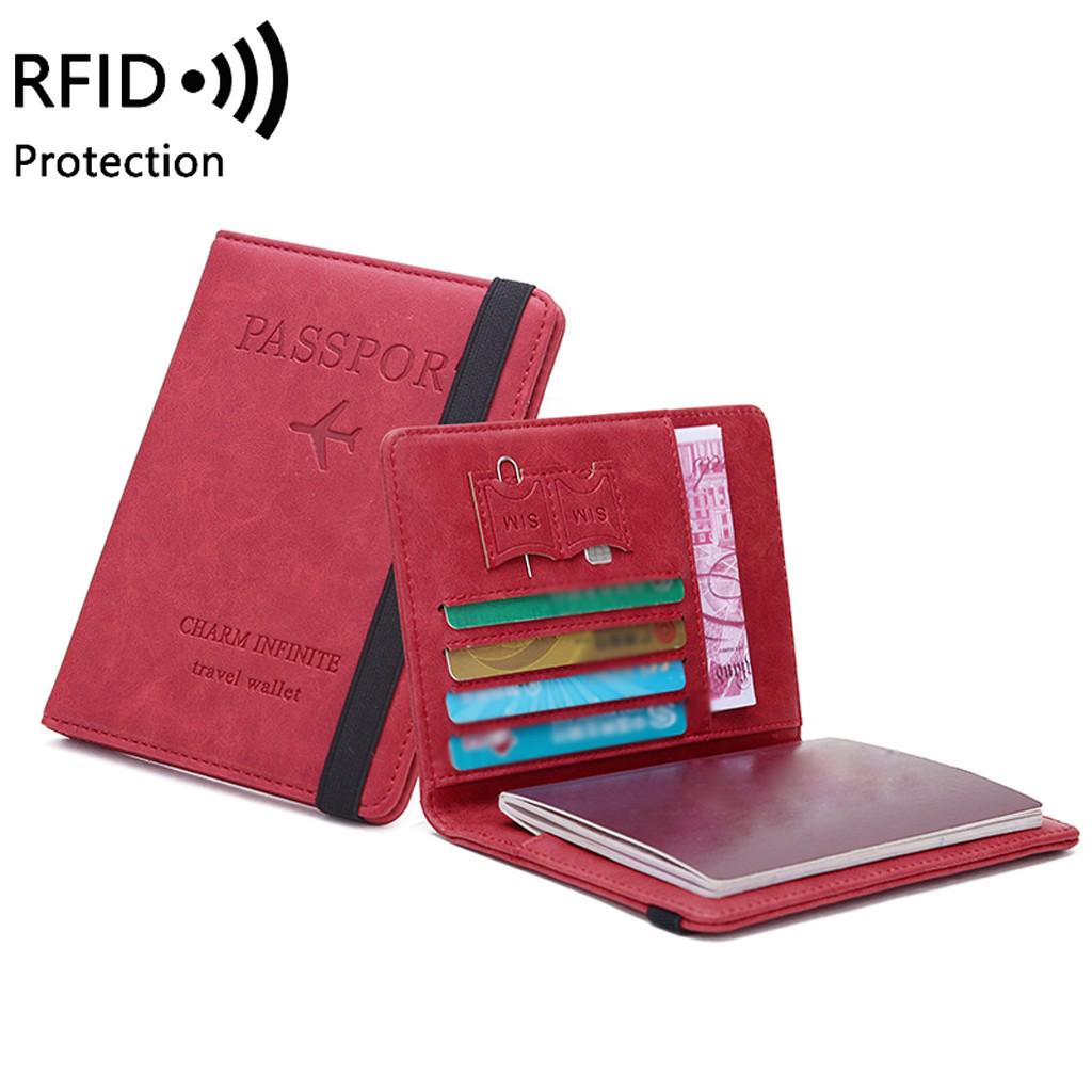 Buy Neutral Multi-purpose Travel Passport Wallet Tri-fold Document ...