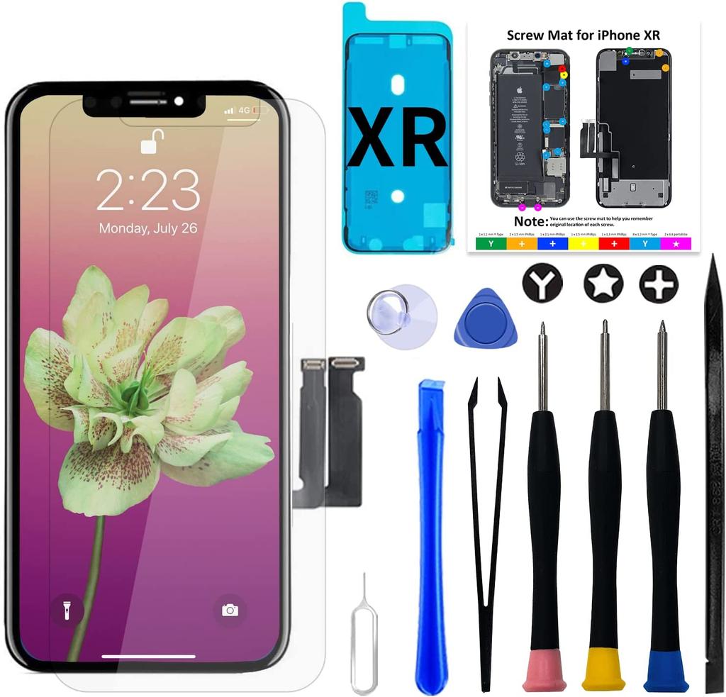 Cheap iPhone XR LCD Screen Replacement Digitizer Touch Display Assembly ...
