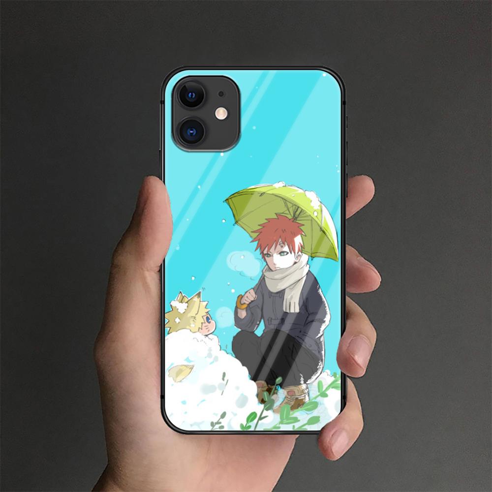 Buy Gaara Naruto Tempered Glass Phone Case Cover For IPhone Huawei ...
