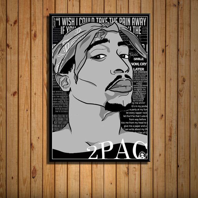 Buy Singer Rapper Star Posters and Prints Tupac Shakur Portrait ...
