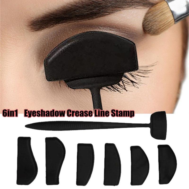 6 In 1 Crease Line Kit Soft Silicone Eyeshadow Stamp Eye Shadow ...