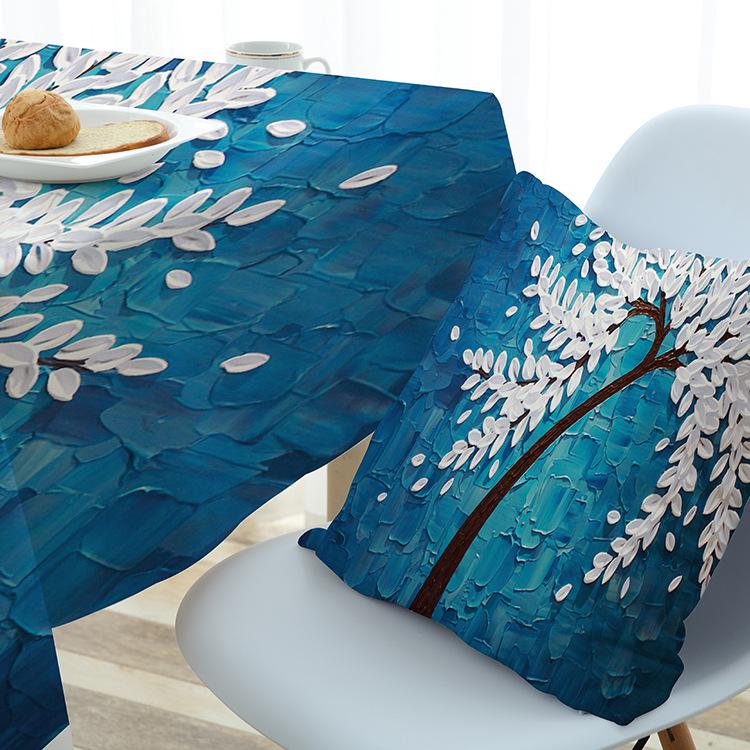 Cheap Sytlish Polyester Table Cloth Multiple Style Rectangle Table ...
