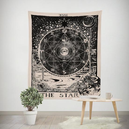 Köp Talos 150x130/150x200cm Moon Star Sun Astrological Signs Wall ...