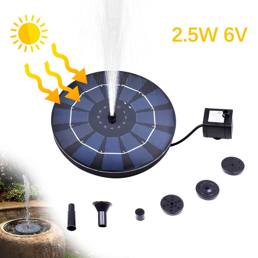 Buy [EC] Solar Pump 2.0W Free Standing Floating Solar Bird Bath Water ...