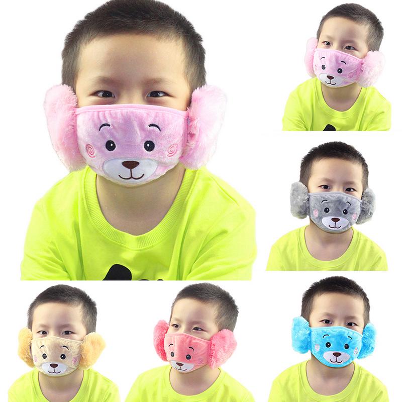 Buy Security Protection Warm Plush Mask Earmuffs Ear Protector Children ...