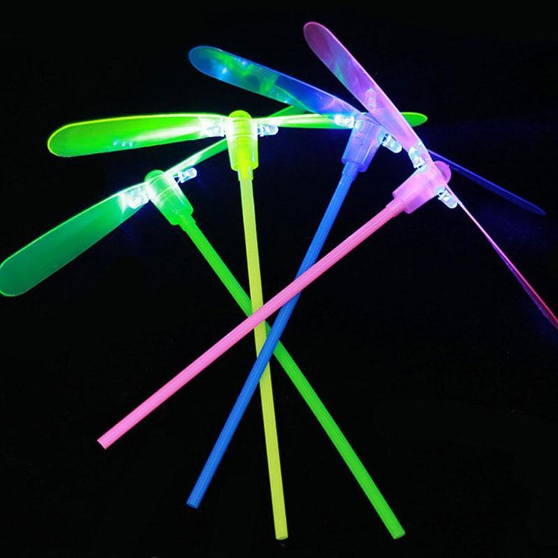 10Pcs LED Light Flash Dragonfly Luminous Dragonflies Traditional Toy ...