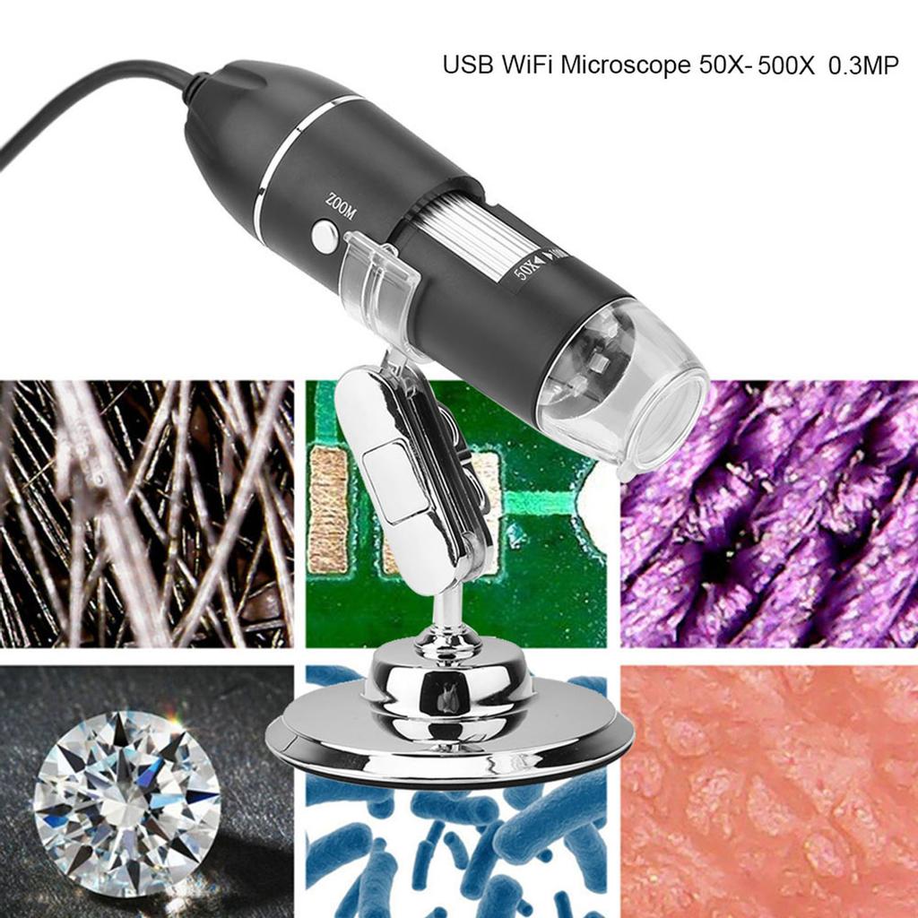 LED Microscope 50X-500X 0.3MP USB Magnifier for Computer with uygun ...