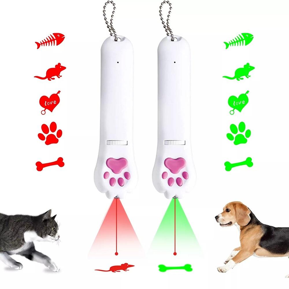 Buy Interactive Pet Cat Laser Toy LED infrared USB Rechargeable 5 ...