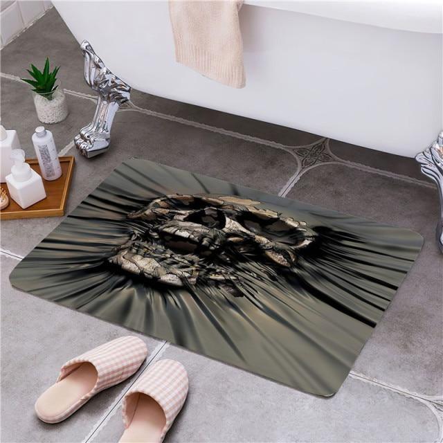 💰Kaufe Totenkopf Eingangstür Fußmatte Türmatte Rutschfest Home ...