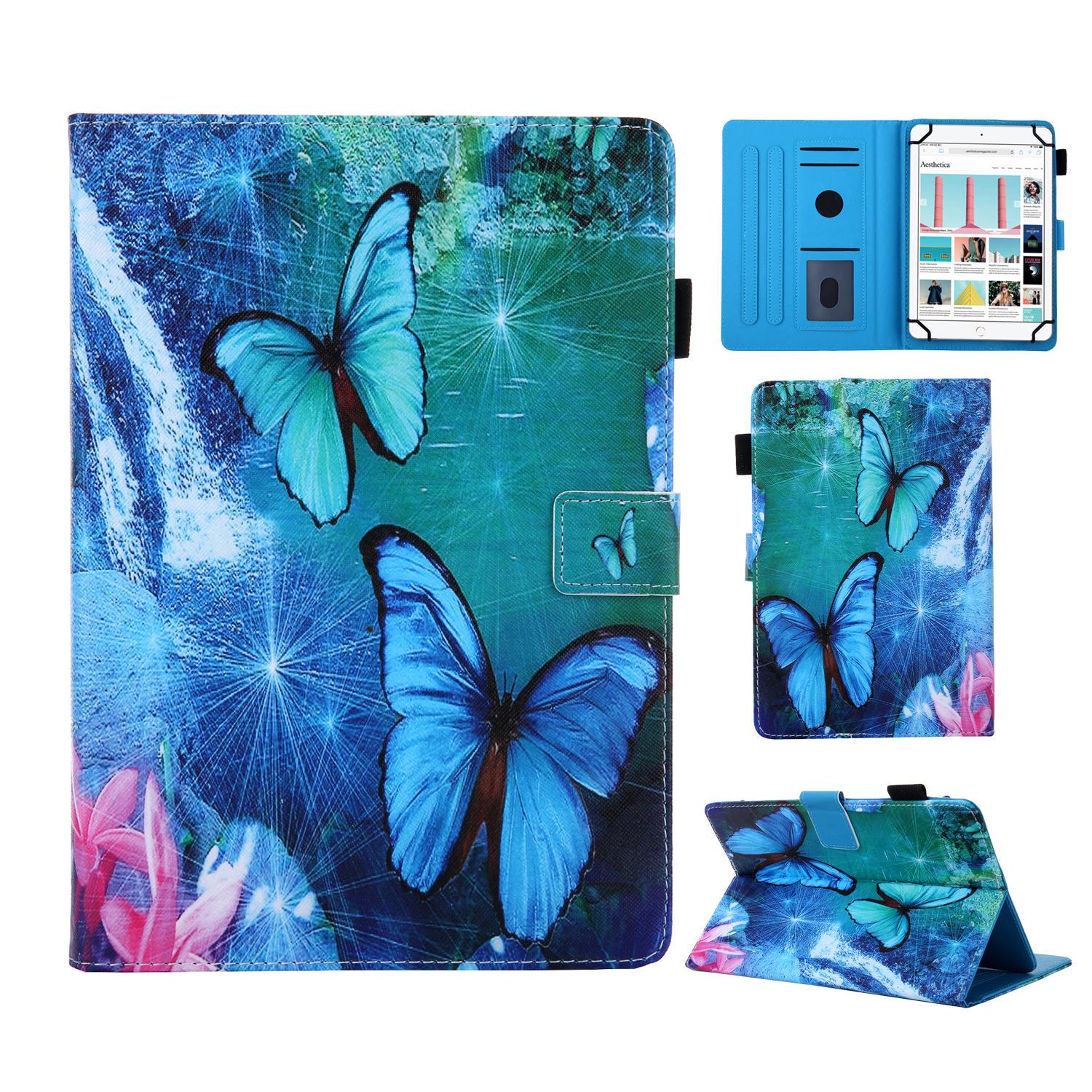 Cartoon Tablet Case for 7inch 8inch 10inch Universal Flip Stand Wallet ...