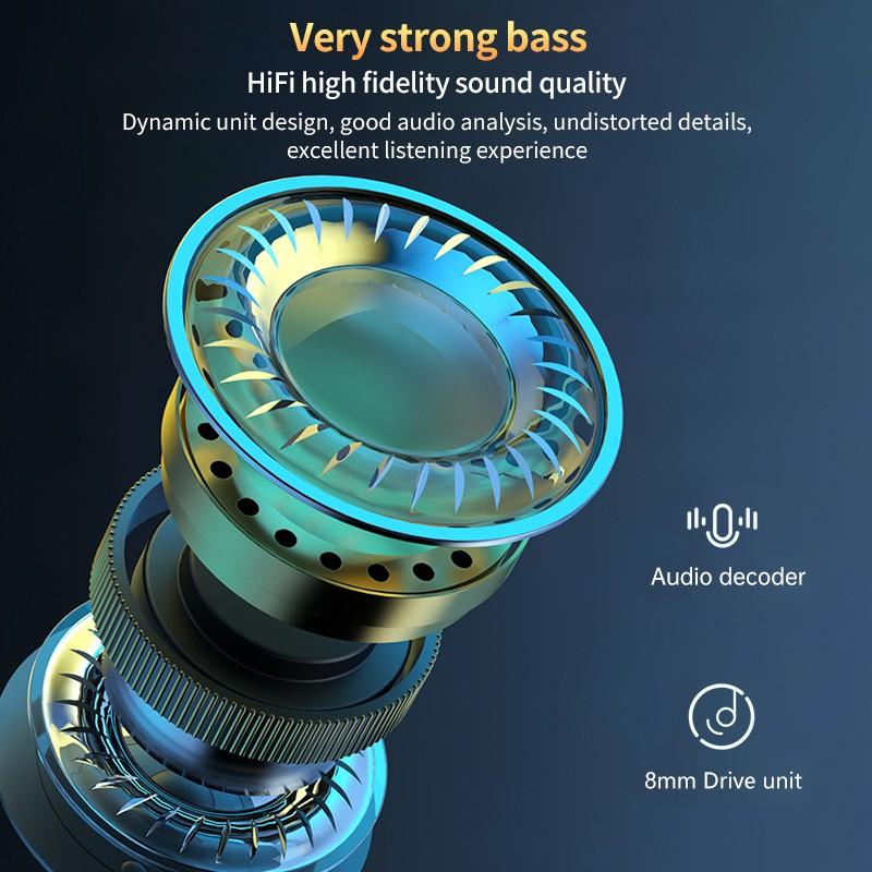 Buy M5 Tws Wireless Headphones 3500mAh Handsfree Bluetooth Headset ...