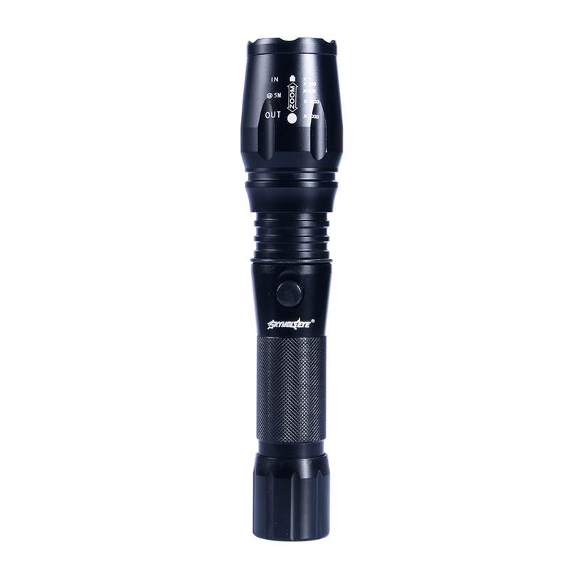 T6 Portable Focus Light Modes 500LM for Zoomable LED Flashlight LED 5 ...