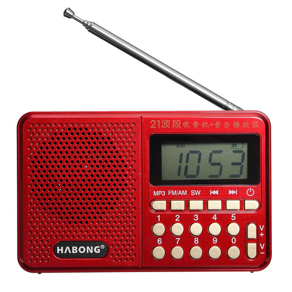 Buy MIni Portable Radio 21 Bands With Digital Key Selection Telescopic ...