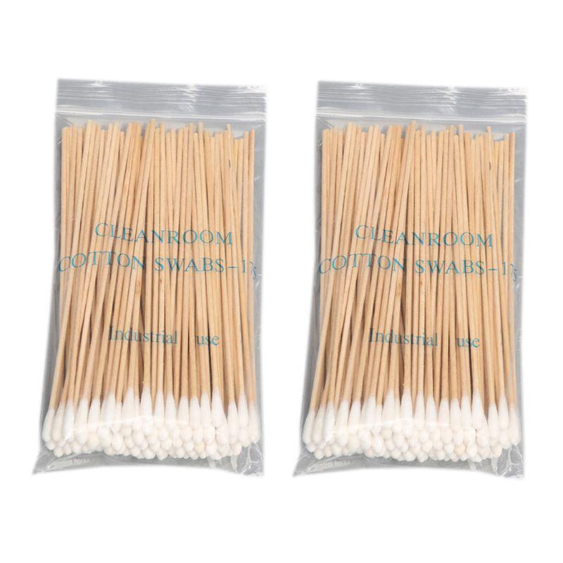 Buy 200Pcs/Bag 15CM Single-Head Q-Tips Ear Nose Cleaning Sterile Sticks ...