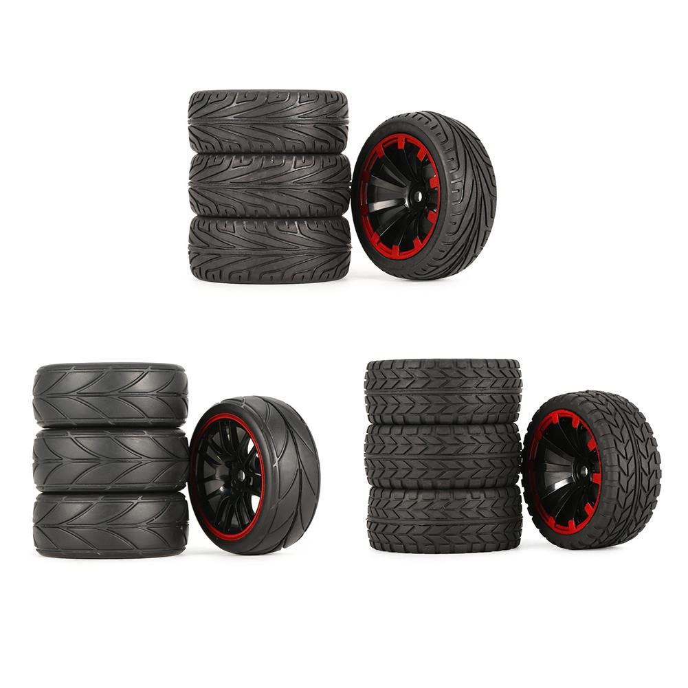 4pcs Flat Rubber Tyres F Flower Rubber Tires RC Vehicle Tires in Sand ...