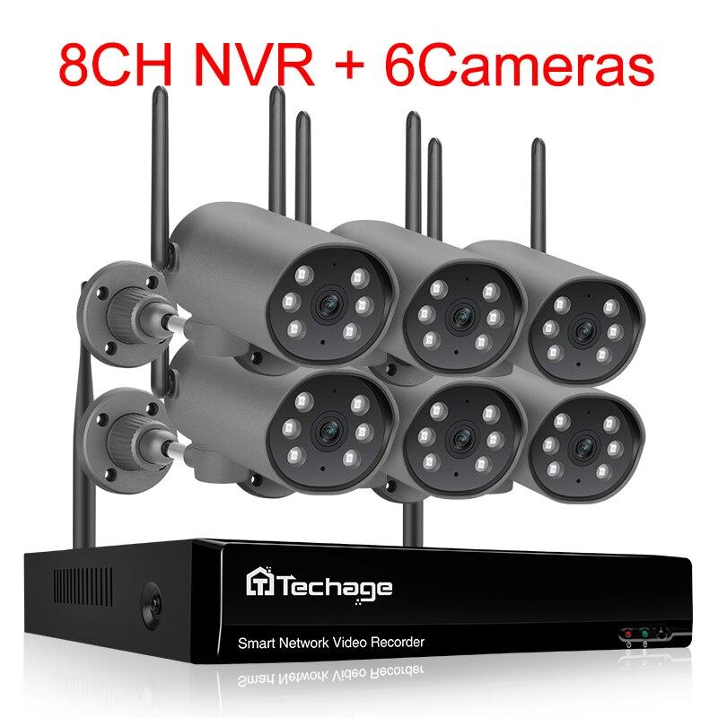 Buy Techage H.265 8CH 3MP Wireless Video Security Camera System Outdoor ...