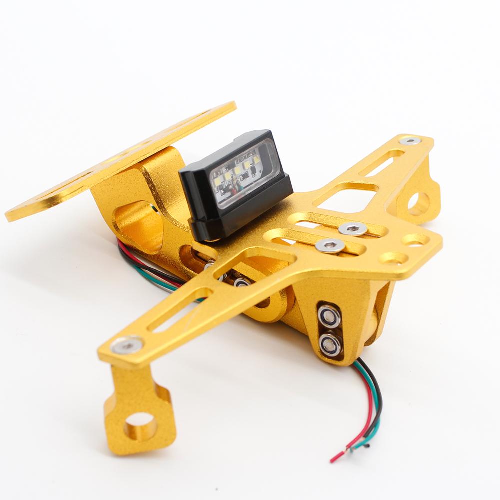 Satın alın Motorcycle Adjustable Gold CNC License Number Plate Holder ...