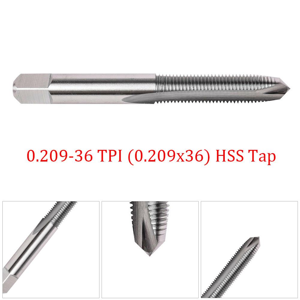 Satın alın HSS Tap 0.209-36 TPI Stem Thread 2.8 Inches 3 Flutes 5mm ...