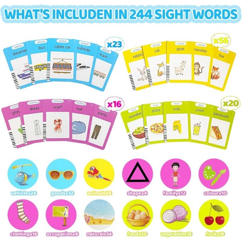 Cheap Talking Flash Cards for Toddlers 1-3 Years, 224 Sight Words ...