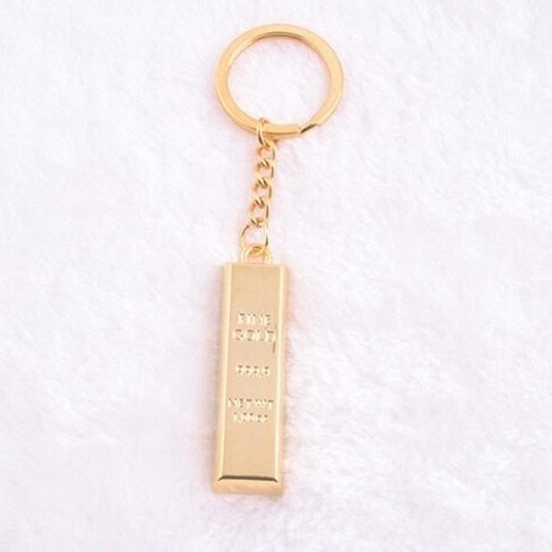 Buy 1pc Unique Key Chain Golden Keychains Keyrings Women Handbag Charms ...