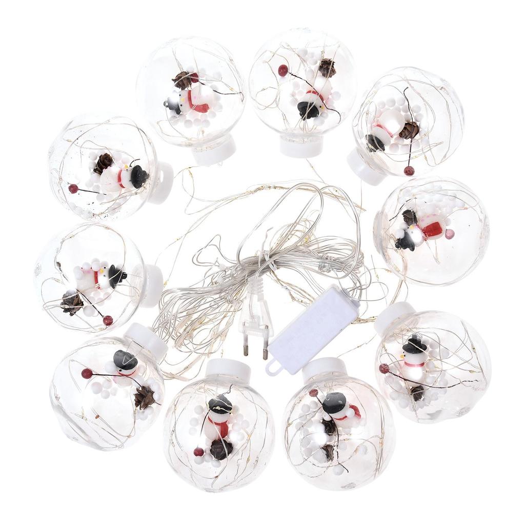 Buy Christmas Ball String Curtain Lights, Unique Atmosphere Warm Soft ...