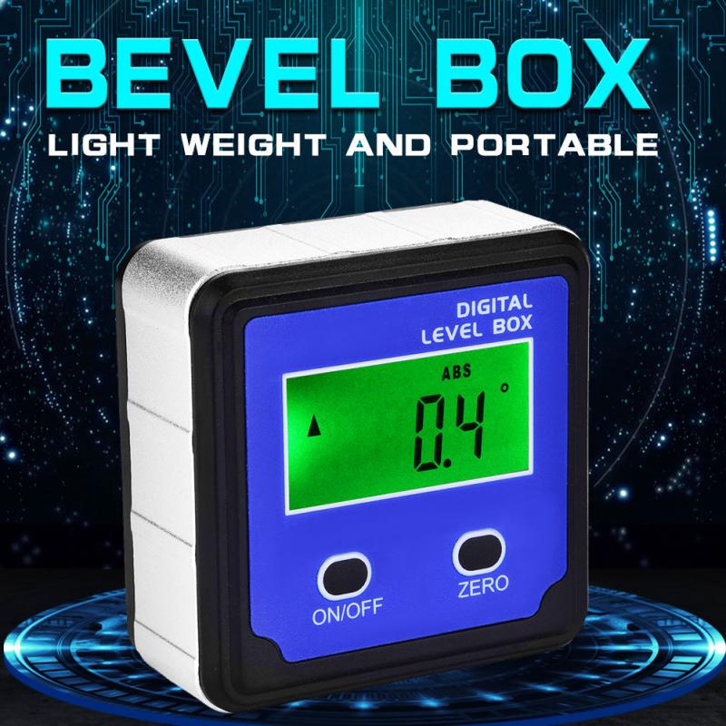 Buy Digital Inclinometer Spirit Level Box Protractor Angle Finder Gauge ...