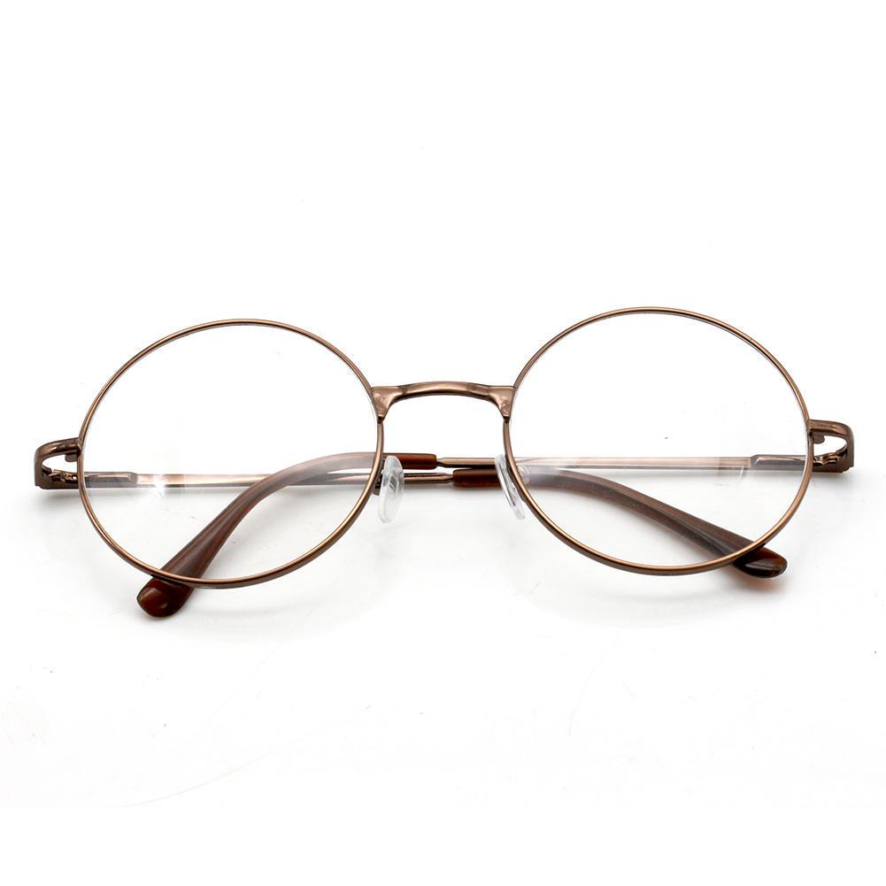 Buy Classic Unisex Metal Frame Round Lens Glasses Spectacles Eyeglass ...