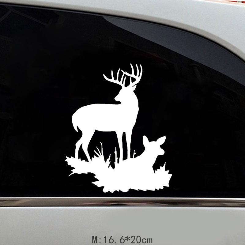 Buy Metvi Cartoon Deer Car Stickers Funny Vinyl Sticker Auto Decor ...