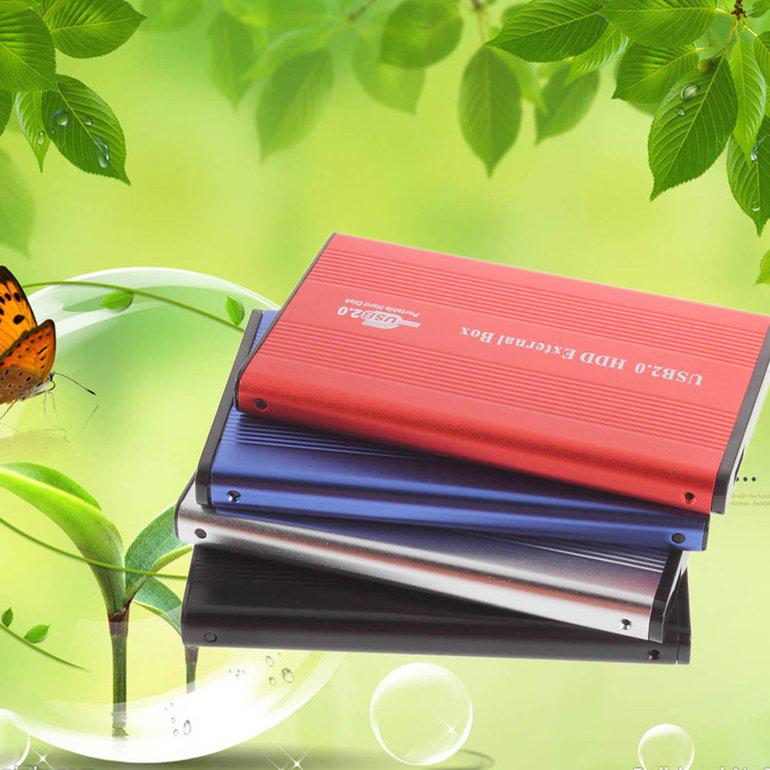 Buy Aluminum-magnesium Alloy Hard Driver Enclosure USB 2.0 External ...