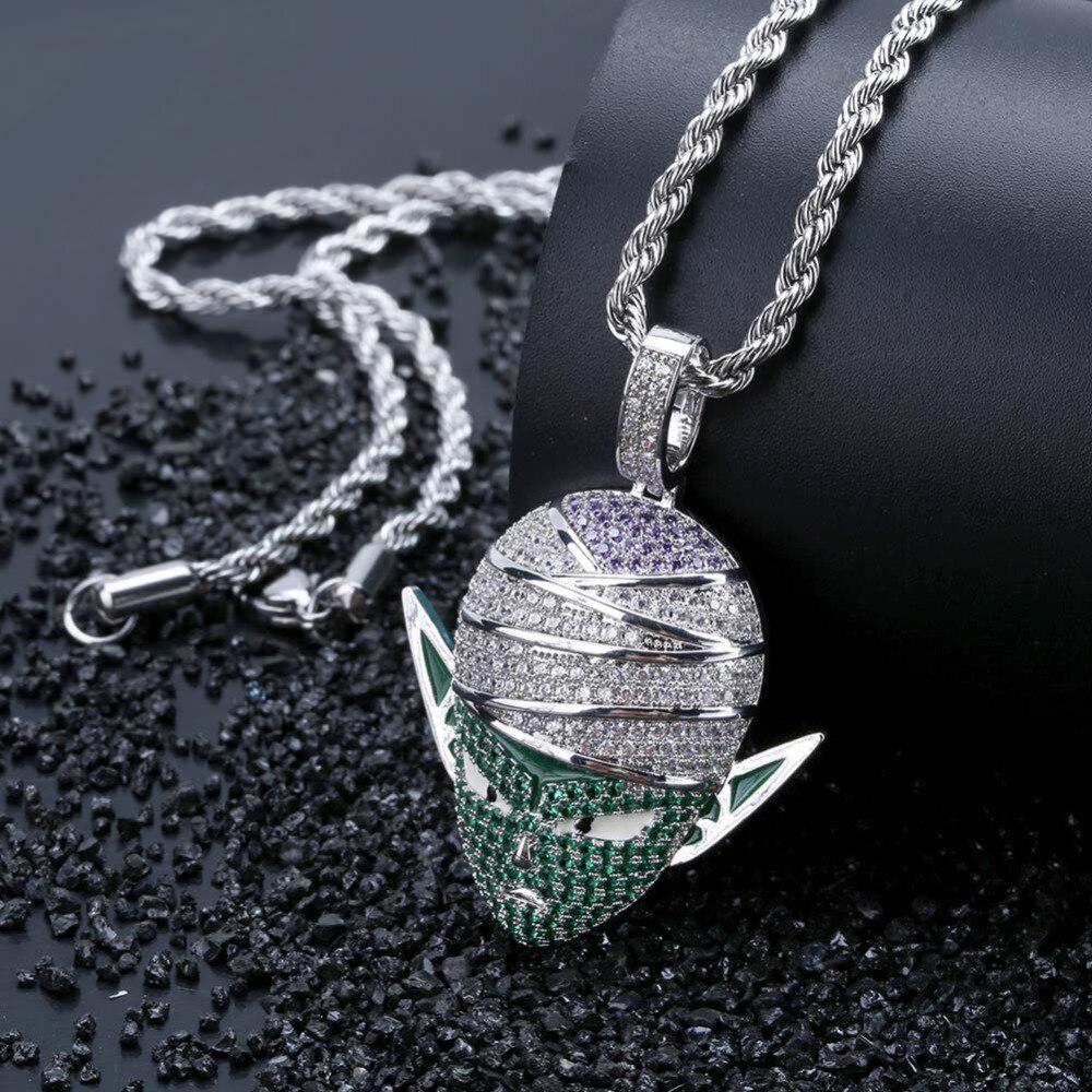 Buy Hip Hop Jewelry Dragon Ball Iced Out Chain Anime Piccolo Pendant ...